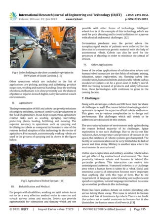 Collaborative Robots and Human Robot Interaction: A Review on Two Revolutions of Industry 4.0 ...