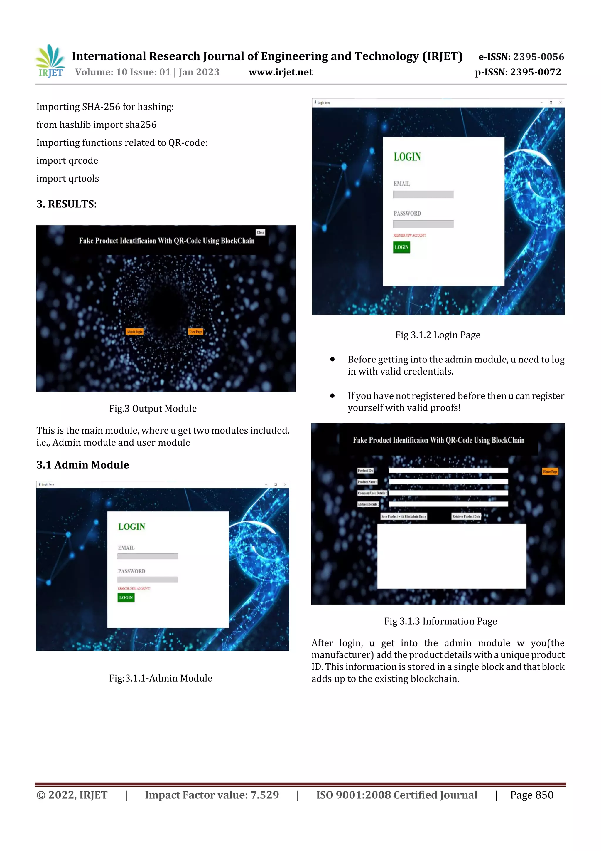 Fake Product Identification using Blockchain Technology | PDF