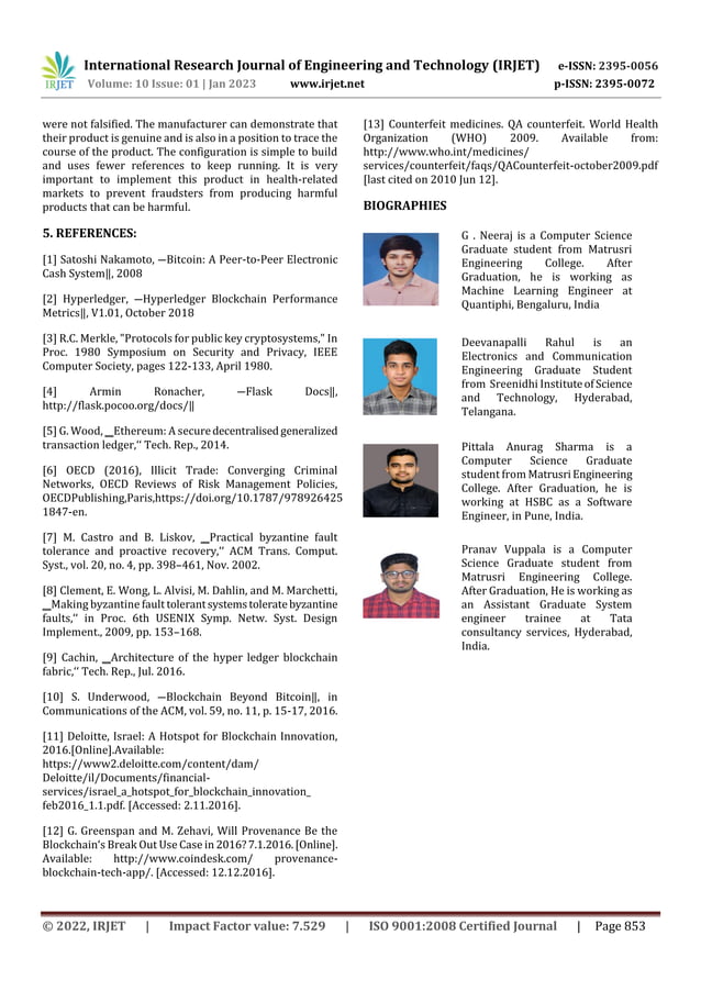 Fake Product Identification Using Blockchain Technology Pdf Desktop