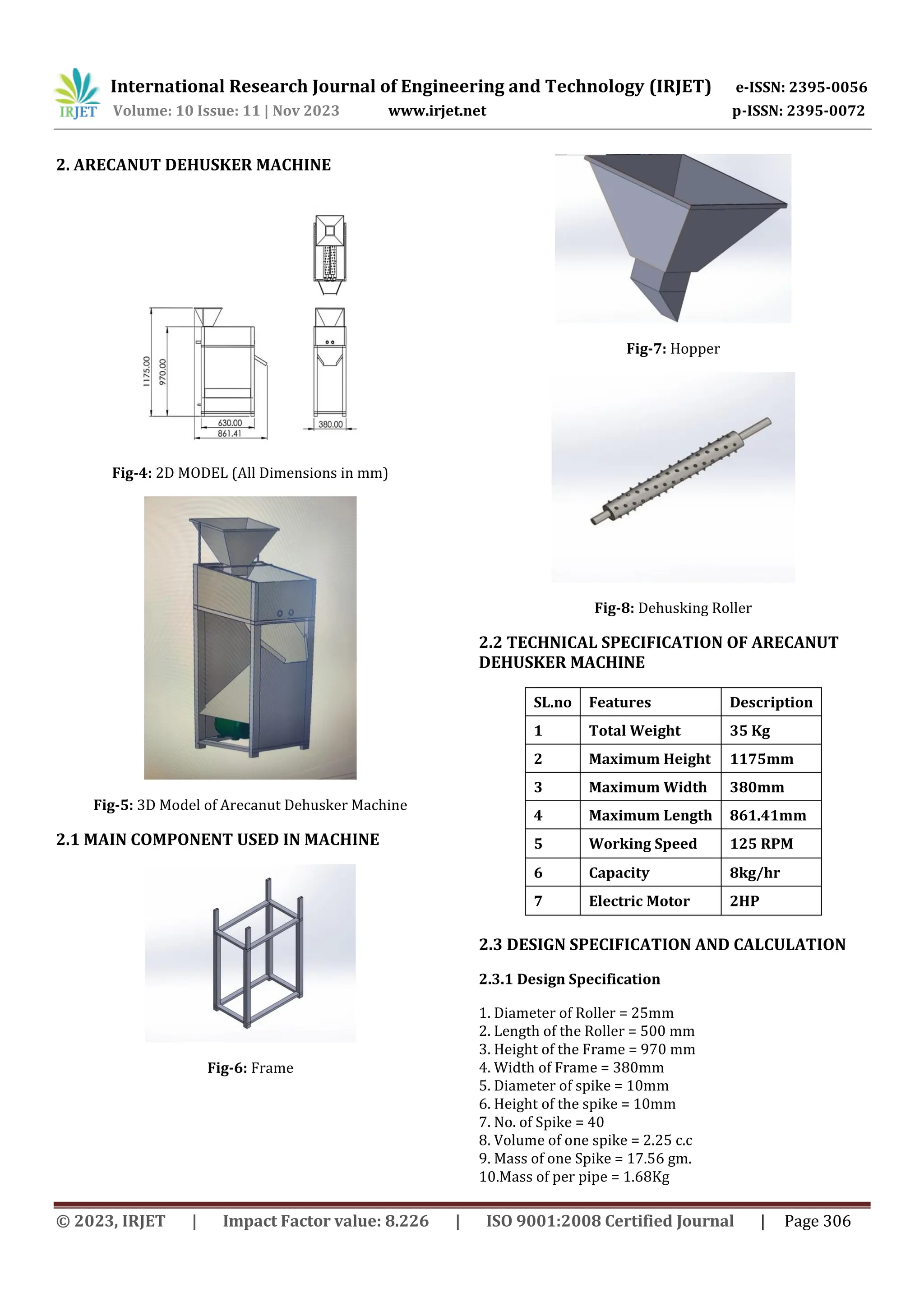 Design and Fabrication of Arecanut Dehusker Machine & Automatic ...