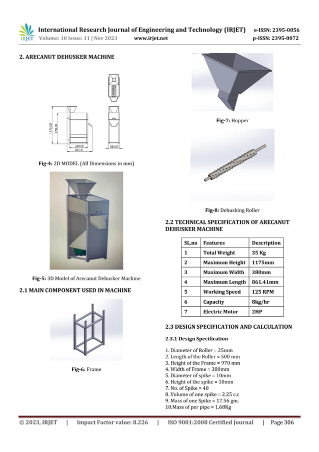 Design and Fabrication of Arecanut Dehusker Machine & Automatic ...