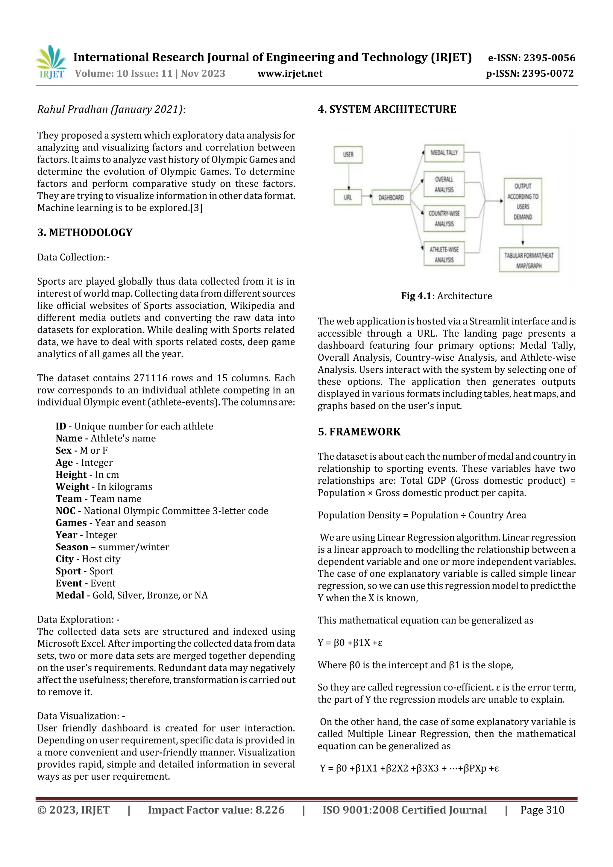 Olympics Sports Data Analysis | PDF