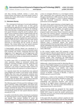 Hate Speech Detection in multilingual Text using Deep Learning | PDF