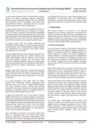 Hate Speech Detection in multilingual Text using Deep Learning | PDF