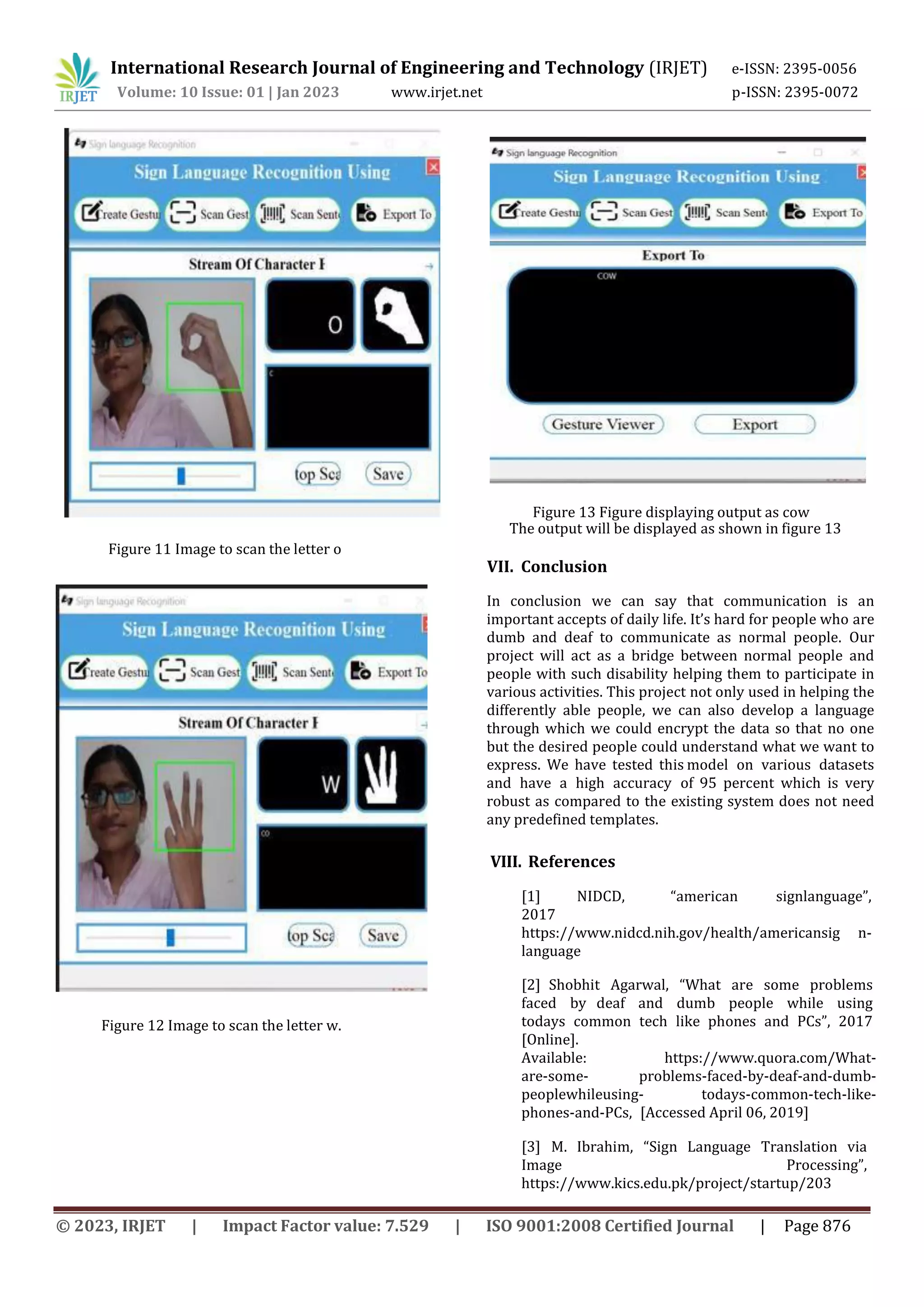 Sign Language Identification based on Hand Gestures | PDF