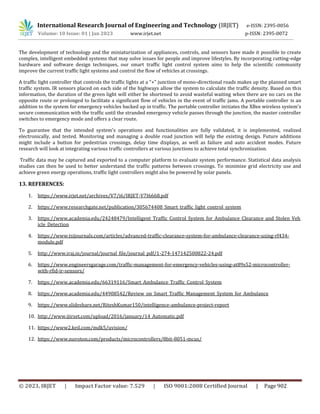 8051 Microcontroller-Based Intelligent-Lifeline Ambulance Route Clearing | PDF