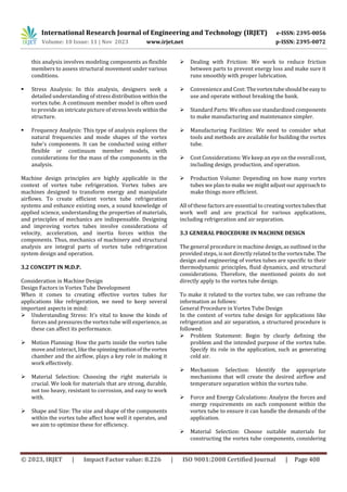 Vortex Tube Refrigeration: Research, Design and Fabrication | PDF
