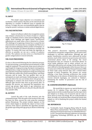 Age and gender detection using deep learning | PDF