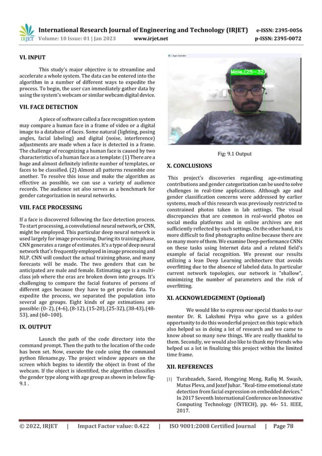 Age and gender detection using deep learning | PDF