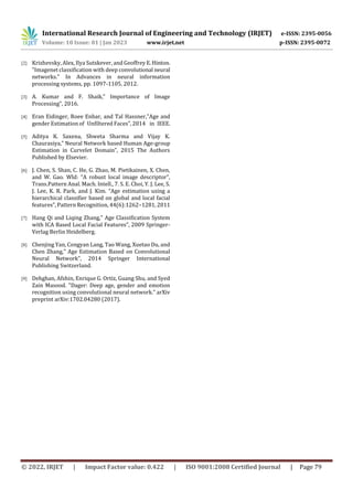 Age and gender detection using deep learning | PDF