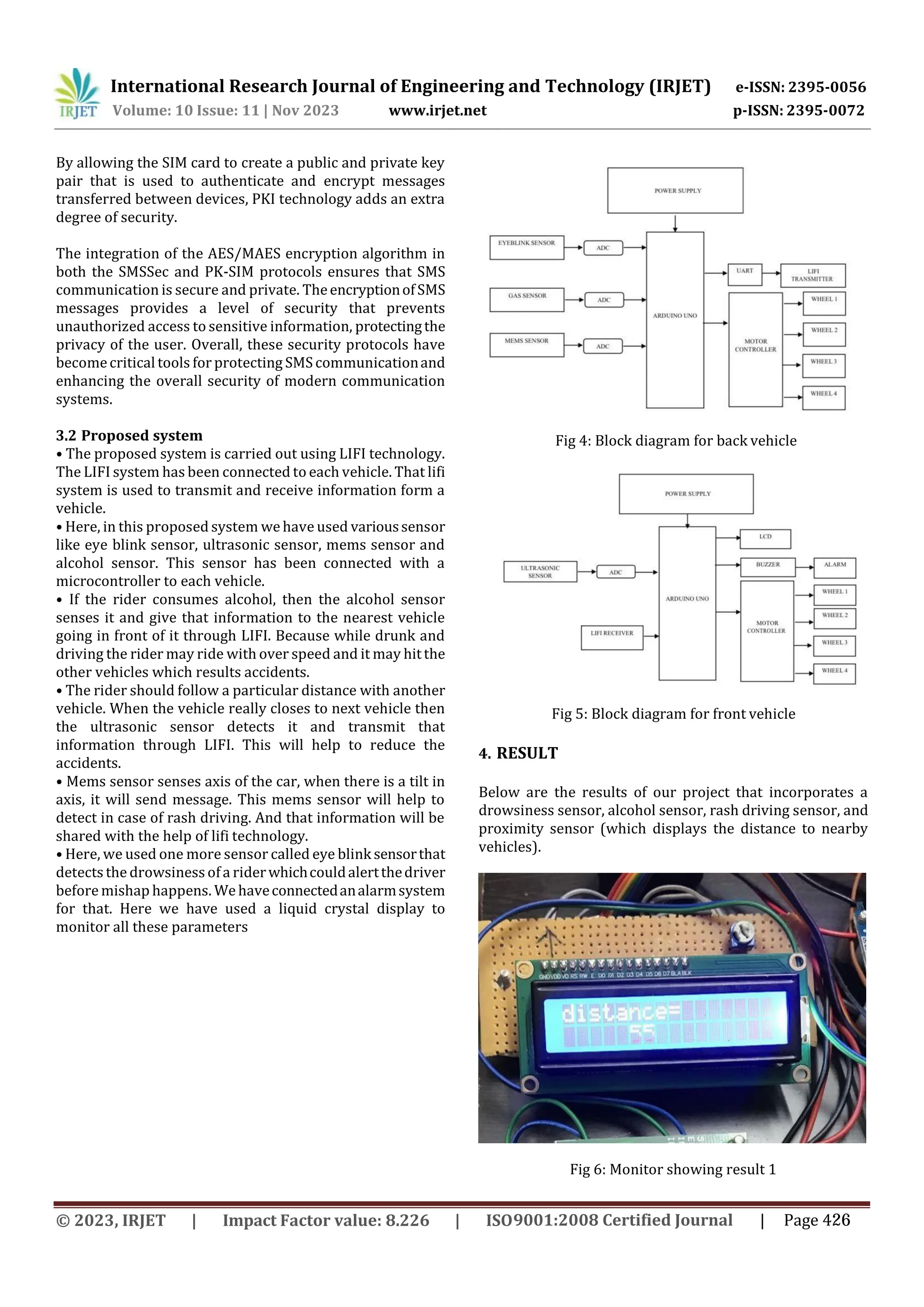 LIFI based vehicle to vehicle communication to prevent accidents | PDF