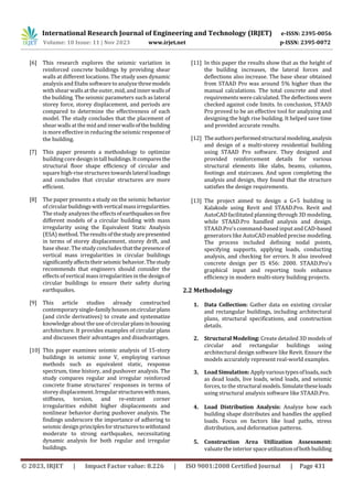 Review Paper on Comparative Analysis of Circular and Rectangular Building Structures: Load ...