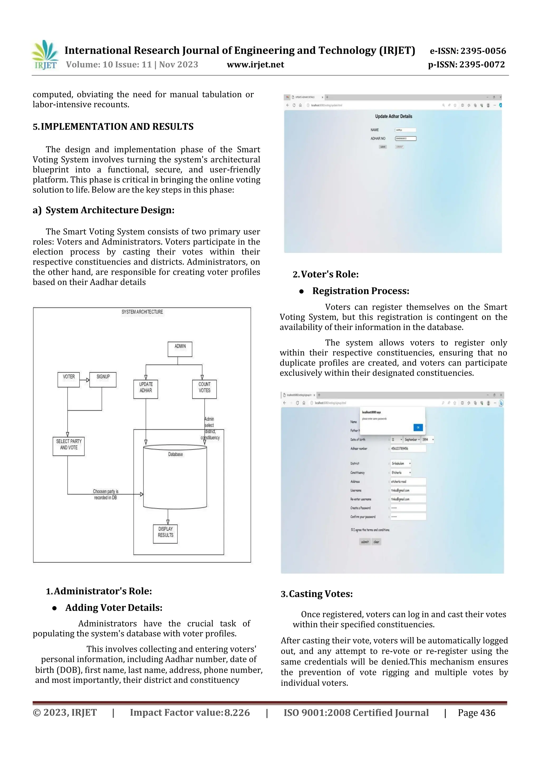 Smart Voting System Using Java Servlets Pdf Internet Computing