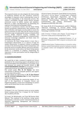 Smart Voting System Using Java Servlets | PDF