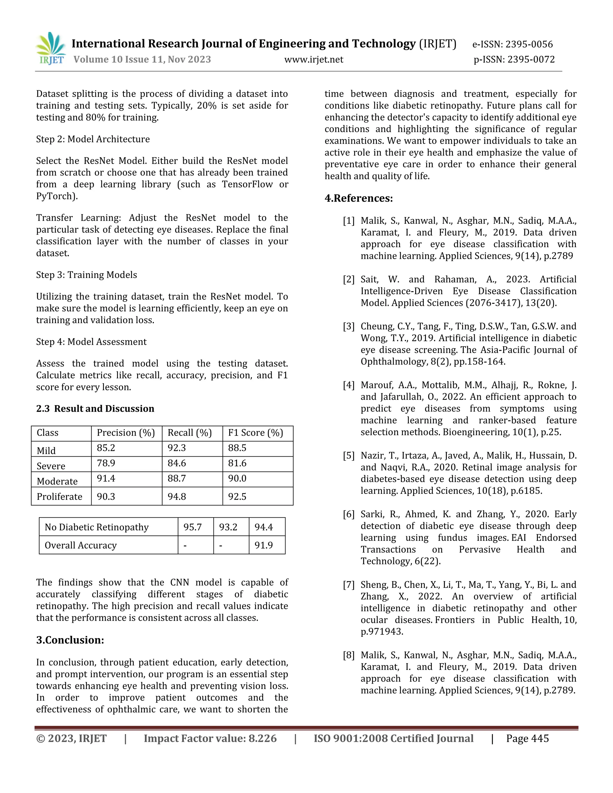 An Automated Eye Disease Detection System Using Convolutional Neural Network Pdf