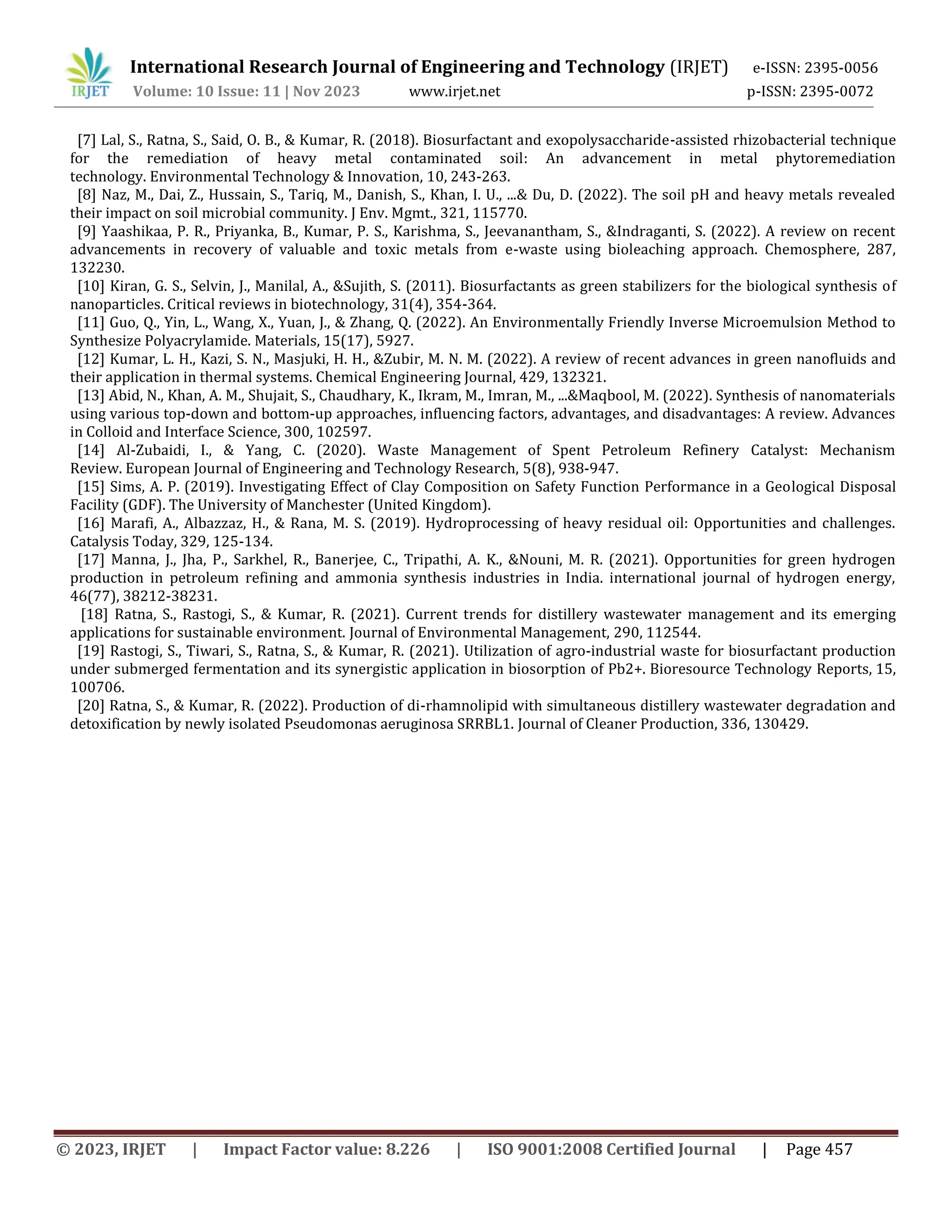Title - Extraction of Mg from hydrodesulfurization catalyst waste via ...