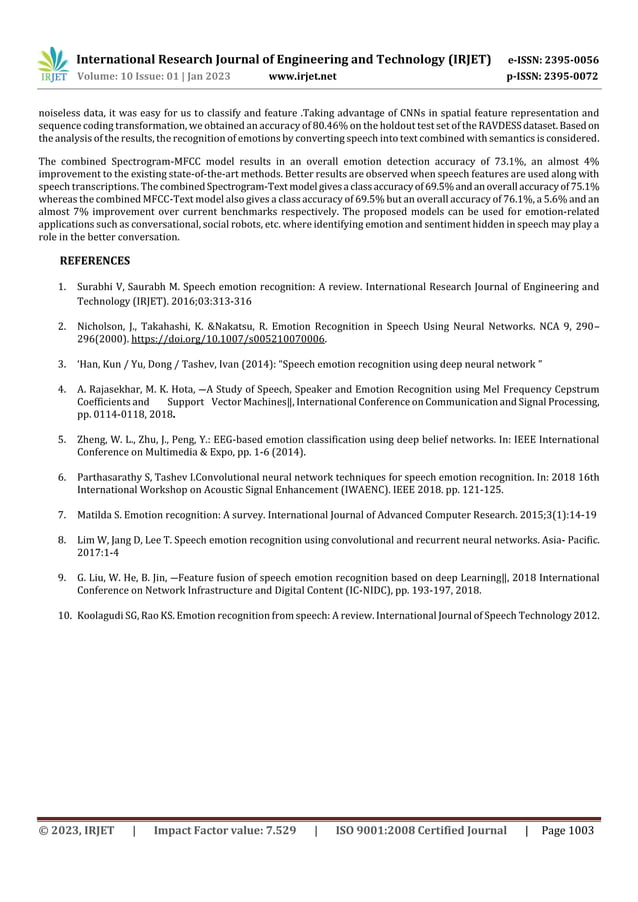 Speech Emotion Recognition Using Machine Learning Pdf Digital Audio Computer Software And