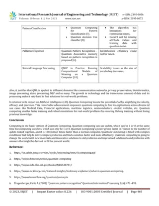 Quantum Computing – A Tech Story | PDF | Technology Industry | Industries