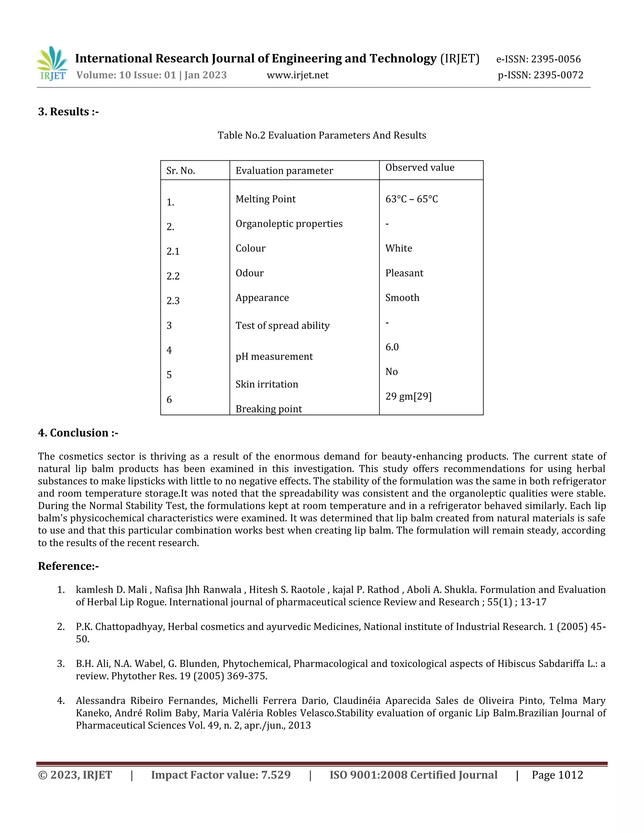 FORMULATION OF NATURAL LIP BALM | PDF