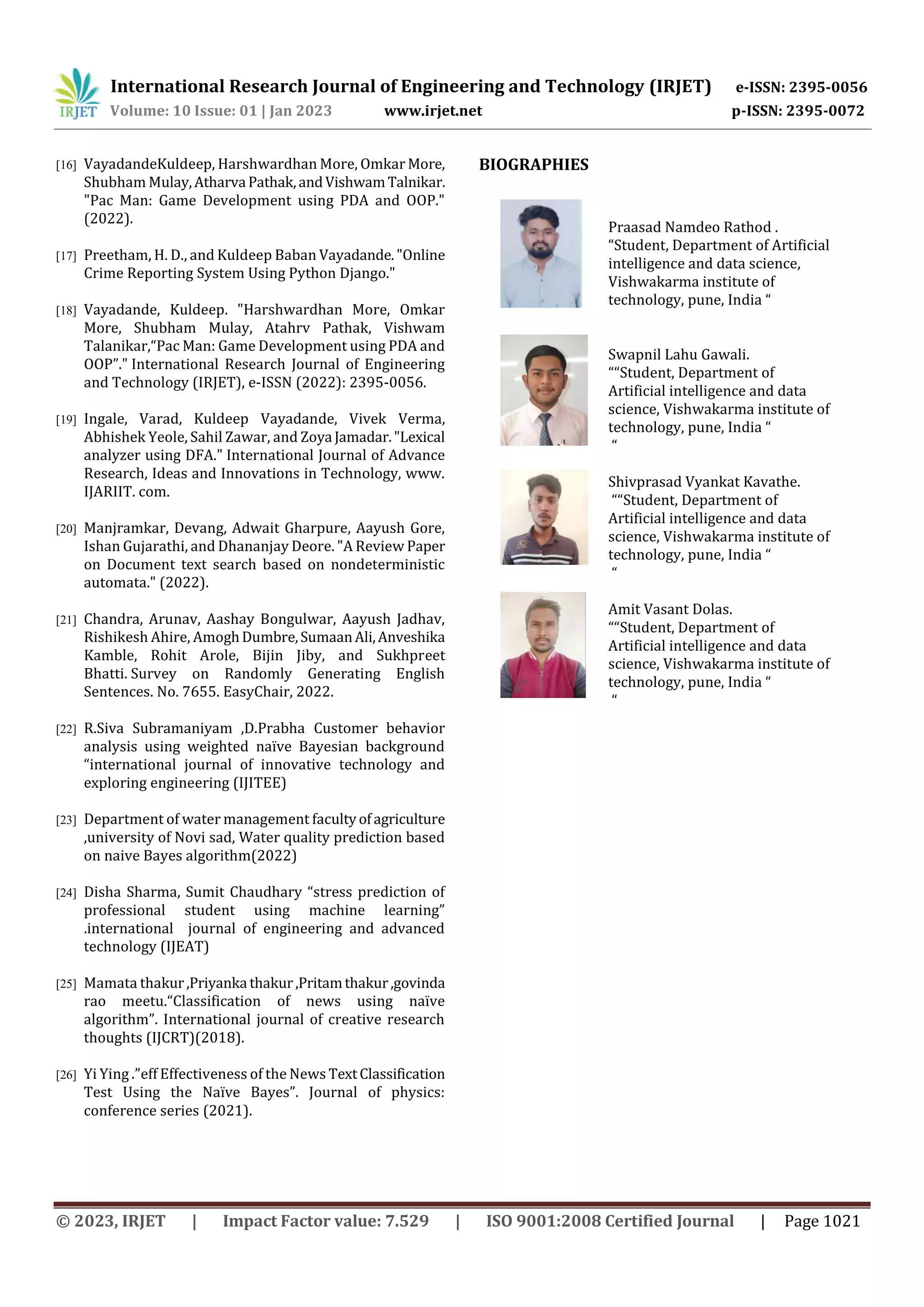 News Article Classification Using Naive Bayes Algorithm Pdf Technology And Computing