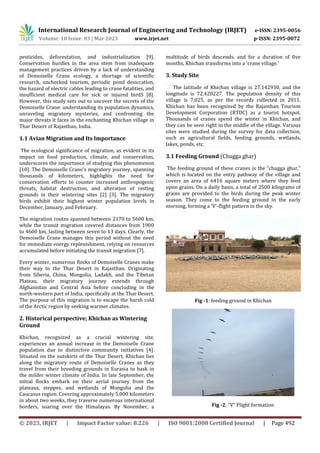 Wings of Khichan: Unraveling the Ecology, Migration, and Conservation ...