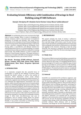 Evaluating Seismic Efficiency with Combination of Bracings in Steel ...