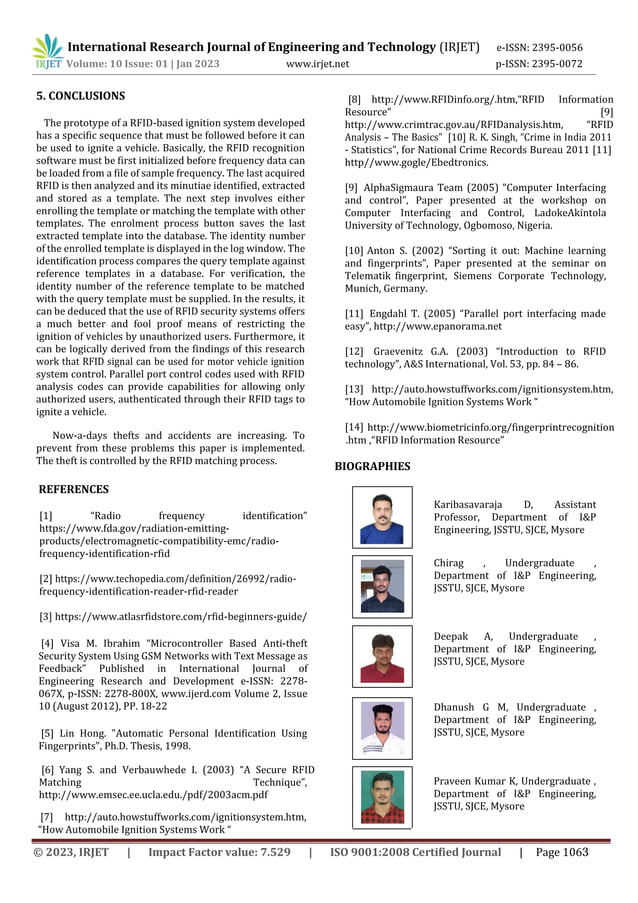 Design and Analysis of Ignition based on RFID by Arduino Nano Compiler ...
