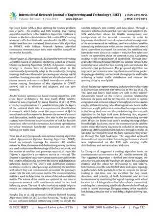 A Review on Routing Algorithms for Lower Earth Orbit Satellite Networks | PDF