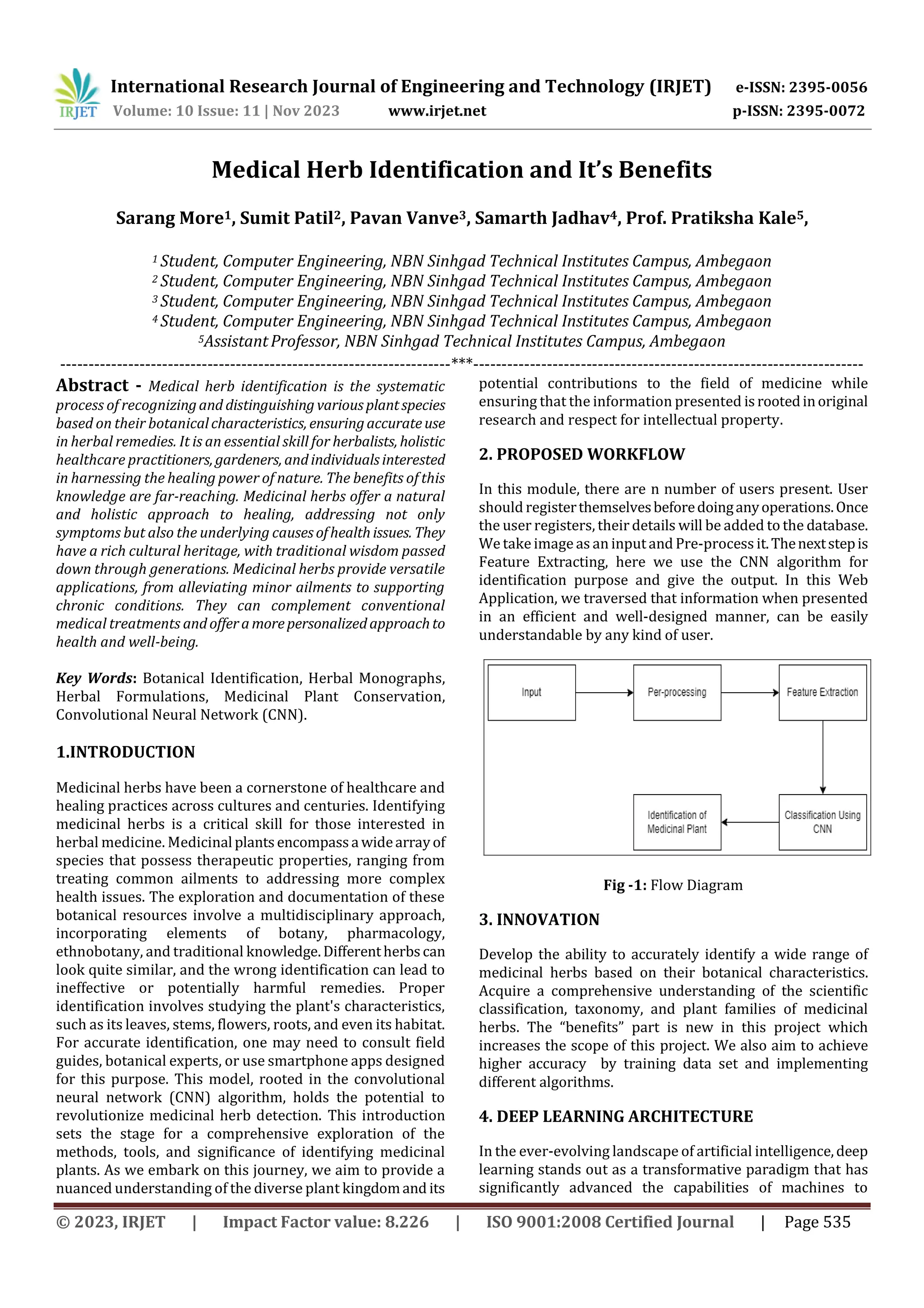 Medical Herb Identification and It’s Benefits | PDF