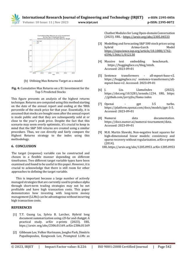 ANNUAL REPORT ANALYSIS WITH ADVANCED LANGUAGE MODELS: A STOCK INVESTMENT STRATEGY ENHANCEMENT | PDF