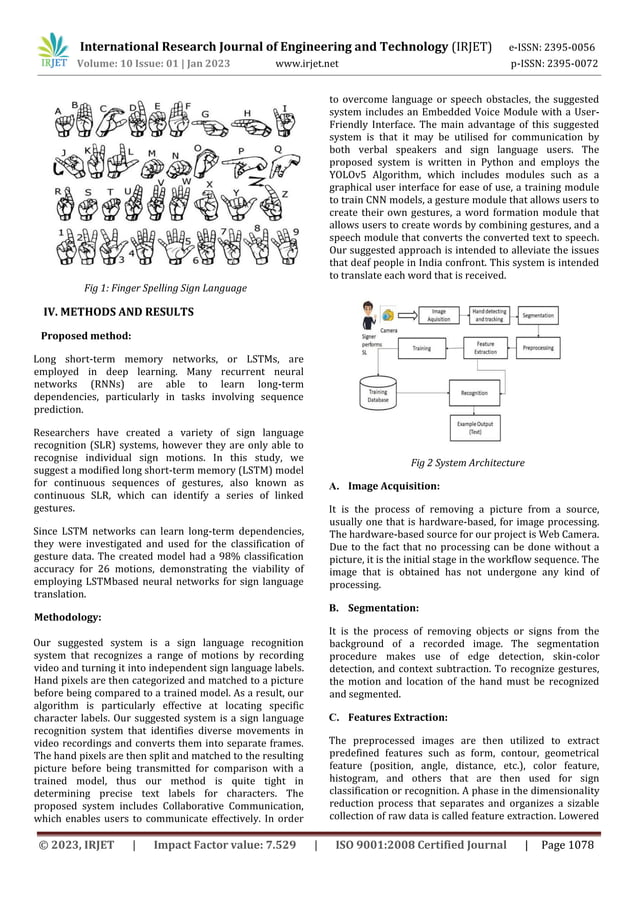 Sign Language Detection using Action Recognition | PDF