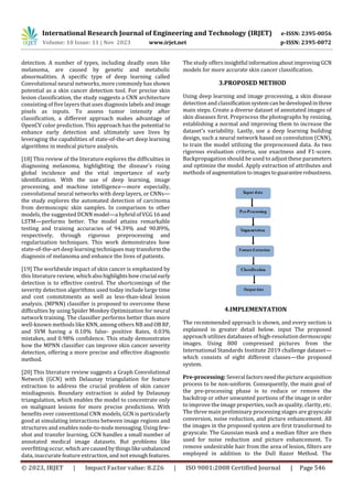 SKIN CANCER DETECTION AND SEVERITY PREDICTION USING DEEP LEARNING | PDF | Skin and Dermatology ...