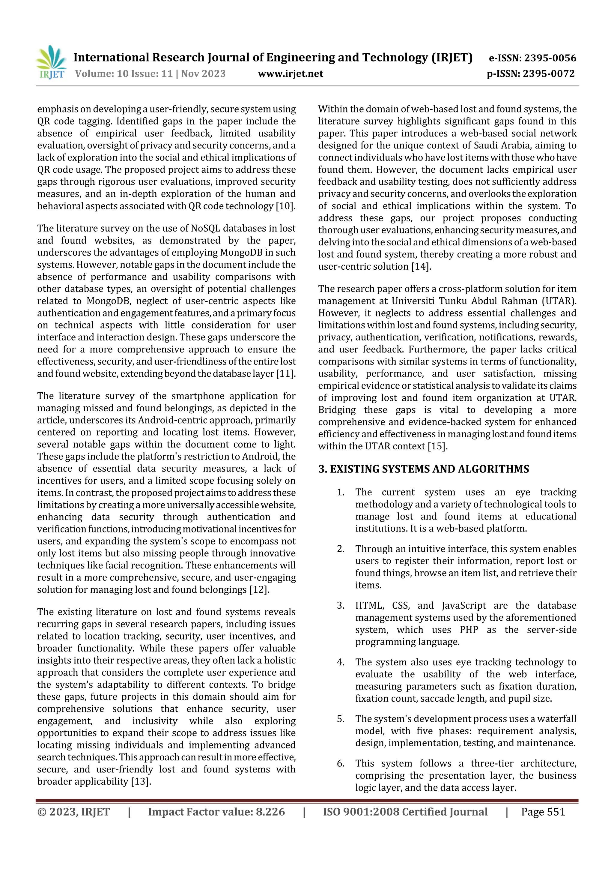 Digital Lost and Found Item Portal | PDF