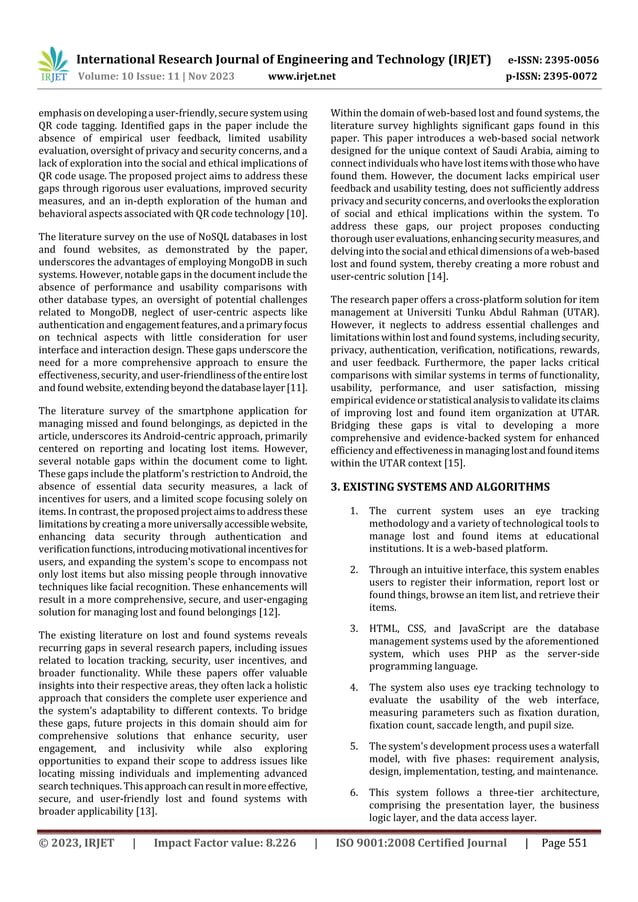 Digital Lost and Found Item Portal | PDF