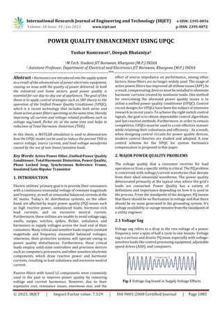 POWER QUALITY ENHANCEMENT USING UPQC | PDF | Home Appliances | Home ...