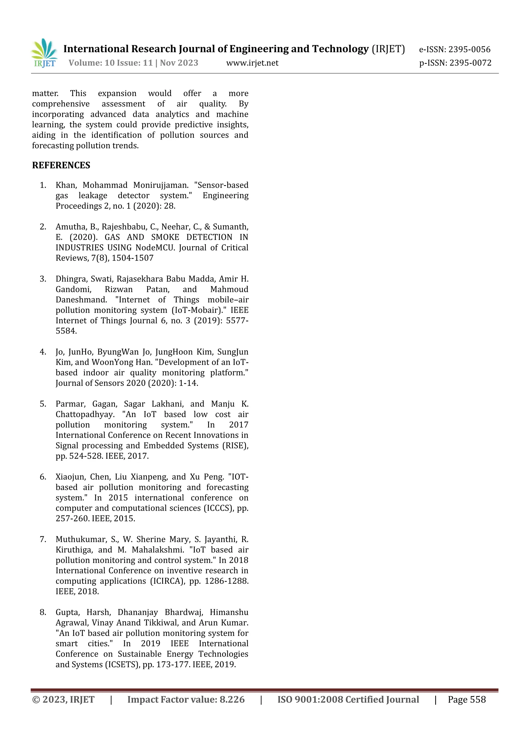 Air Pollution Monitoring System | PDF