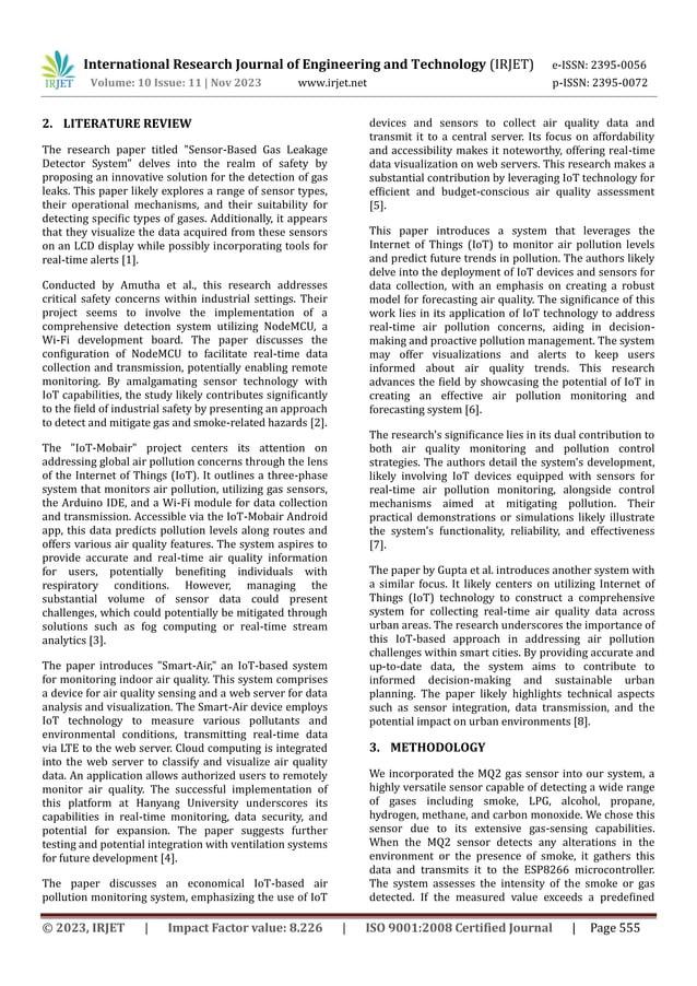 Air Pollution Monitoring System | PDF