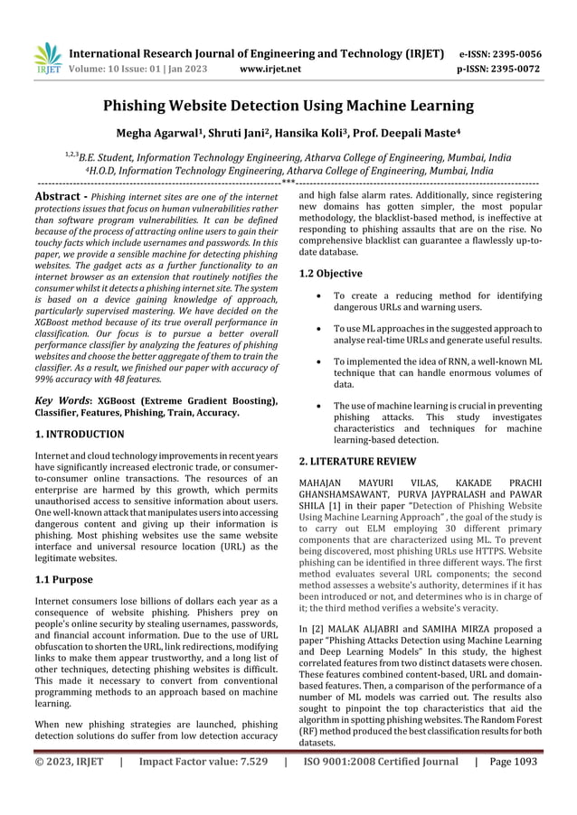 Phishing Website Detection Using Machine Learning | PDF