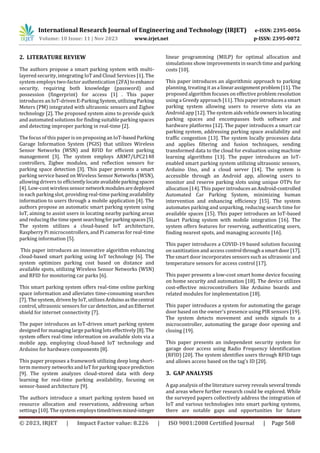 Smart Parking with Multi layered Security | PDF