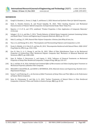 Mechanical properties analysis of basalt, hemp, carbon, and glass fiber ...