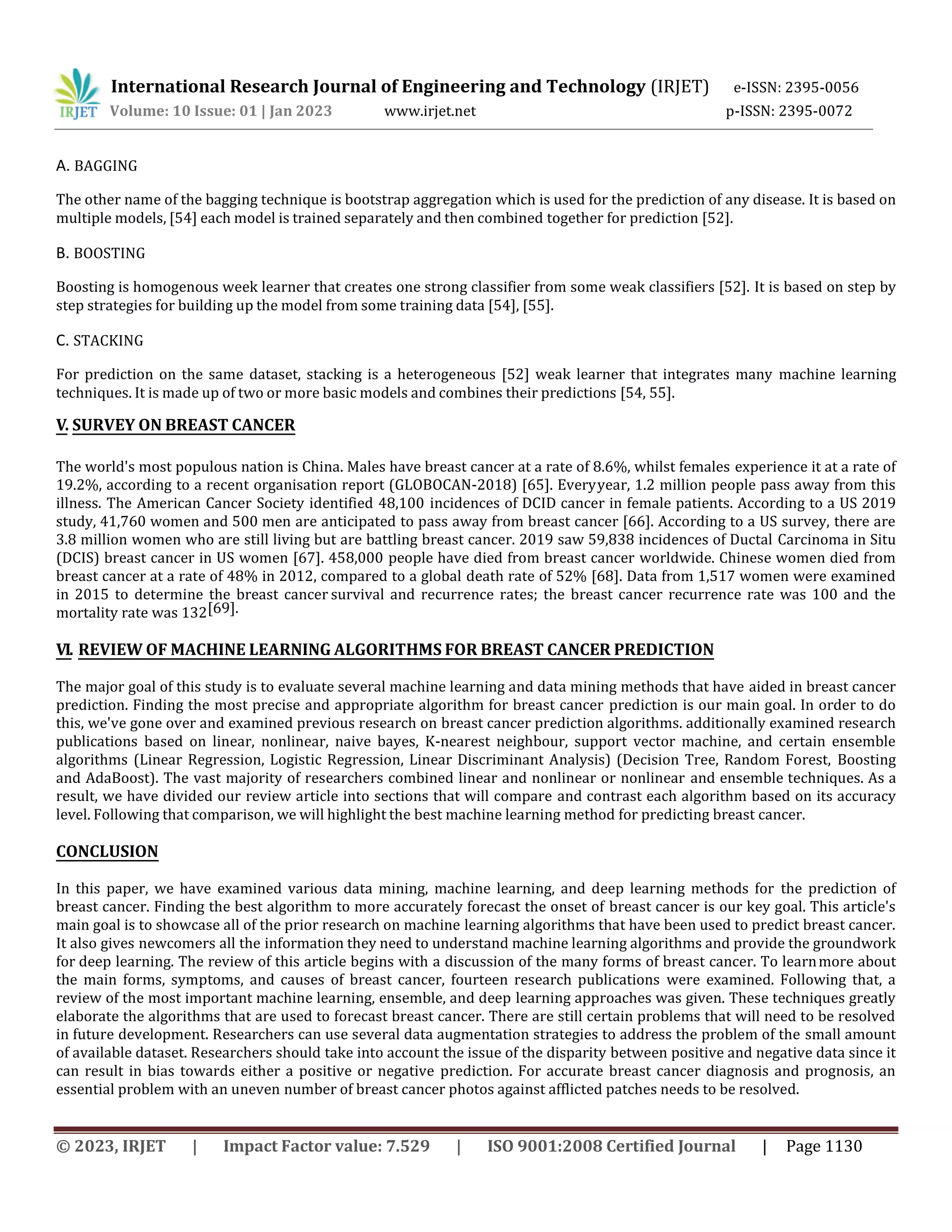 CANCER TUMOR DETECTION USING MACHINE LEARNING | PDF