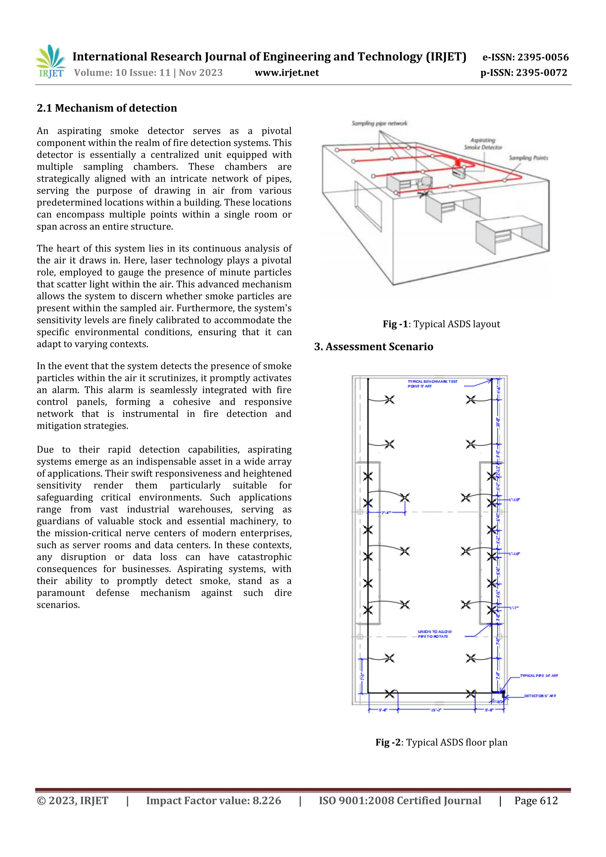 Calculation of efficiency of Aspirating Smoke Detection in Data Center ...