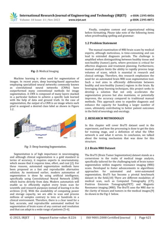 Exploring Deep Learning-based Segmentation Techniques for Brain Structures in MRI Scans | PDF
