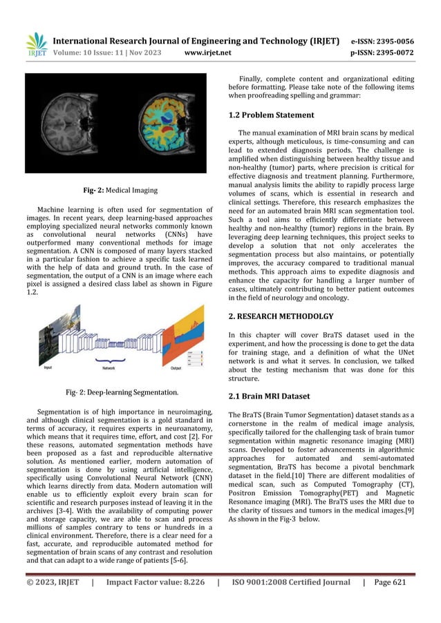 Exploring Deep Learning-based Segmentation Techniques for Brain Structures in MRI Scans | PDF