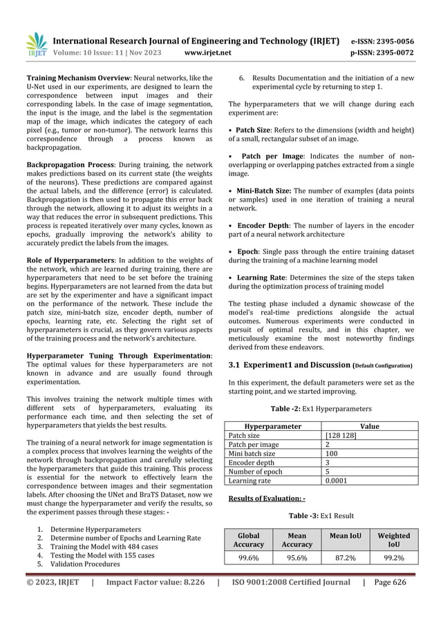 Exploring Deep Learning-based Segmentation Techniques for Brain Structures in MRI Scans | PDF
