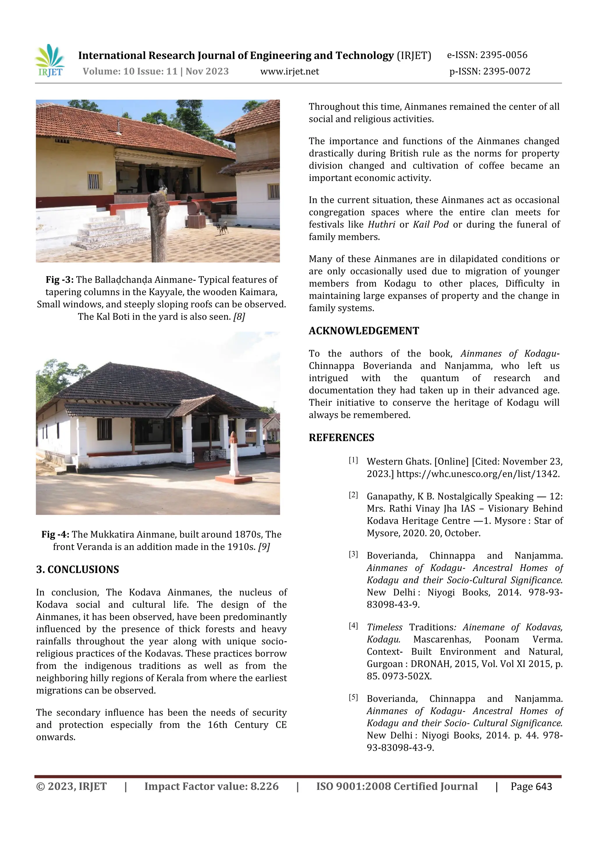 Domestic Architecture of Kodagu- Influence of Nature and Culture on the ...