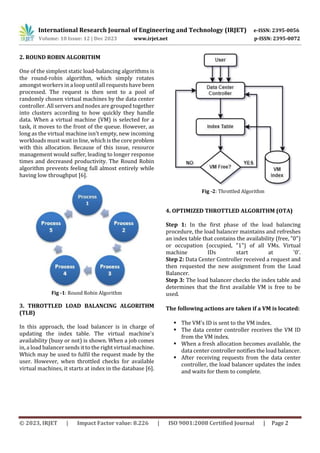 An Optimized-Throttled Algorithm for Distributing Load in Cloud Computing | PDF | Cloud ...