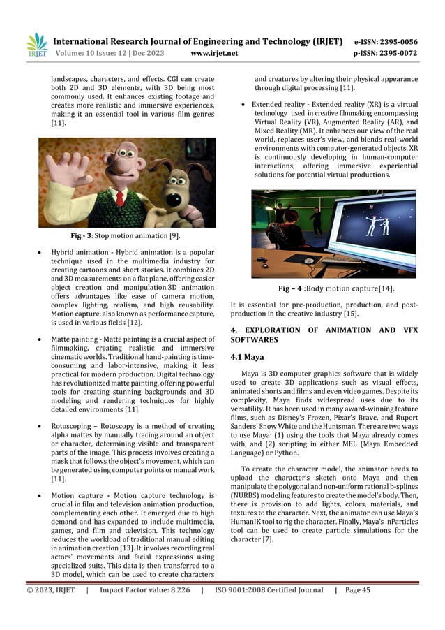 Animation and VFX : Comprehensive Review of Processes and Software. | PDF | Graphics Software ...