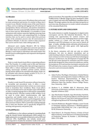 Animation and VFX : Comprehensive Review of Processes and Software. | PDF | Graphics Software ...