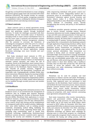 Blockchain technology and its pioneering applications: A comprehensive review | PDF